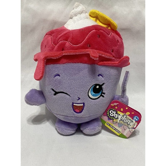 Moose | Toys | Shopkins 65 Plush Ice Cream Queen Purple Pink Plush ...